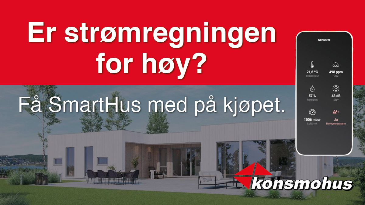 Er strømregningen for høy? Få Smarthus med på kjøpet